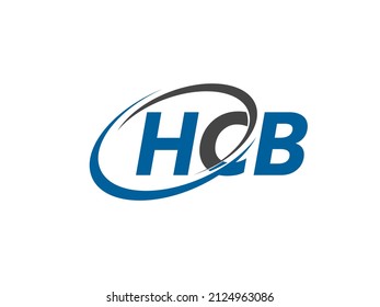 Hcb Letter Creative Modern Elegant Swoosh Stock Vector (Royalty Free ...