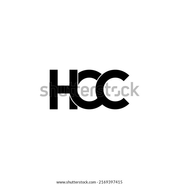 Hcc Letter Original Monogram Logo Design: เวกเตอร์สต็อก (ปลอดค่า ...