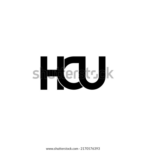 Hcu Initial Letter Monogram Logo Design Stock Vector (Royalty Free ...