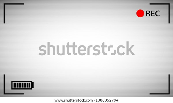 Hd Camera Viewfinder White Background Stock Vector (Royalty Free ...