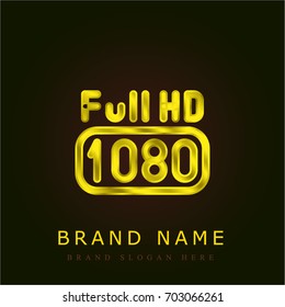 Hd Golden Metallic Logo Stock Vector (Royalty Free) 703066261 ...
