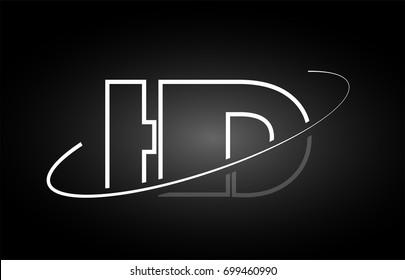 Hd H D Letter Logo Combination Stock Vector (Royalty Free) 699460990 ...