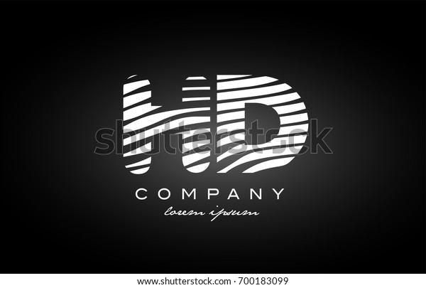 Hd H D Letter Logo Combination Stock Vector (Royalty Free) 700183099 ...
