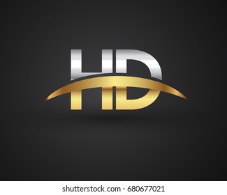 Hd Initial Logo Company Name Colored Stock Vector (Royalty Free) 680677021