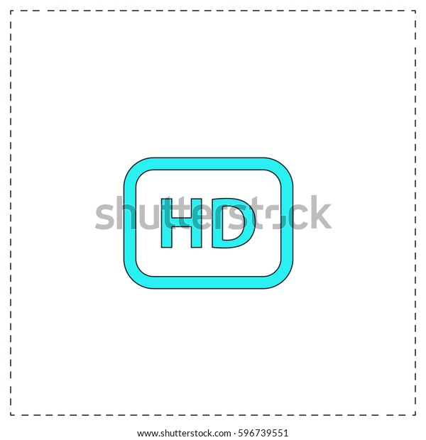 Hd Outline Vector Icon Black Editable: vector de stock (libre de ...