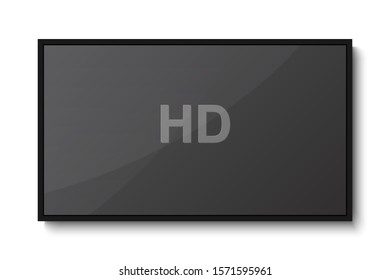 Hd Television Screen Lcd Tv Shadow Stock Vector (Royalty Free ...