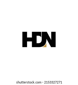 Hdn Letter Monogram Logo Design Vector Stock Vector (Royalty Free ...
