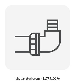 Hdpe Pipe Connection Joint Icon Design Stock Vector (Royalty Free ...