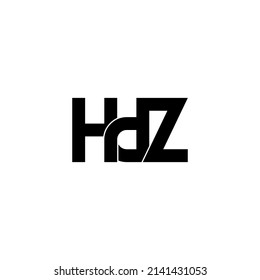 Hdz Letter Original Monogram Logo Design Stock Vector (Royalty Free ...