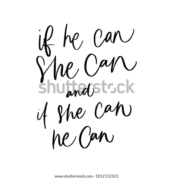 He Can She Can She Can Stock Vector (Royalty Free) 1812152323 ...