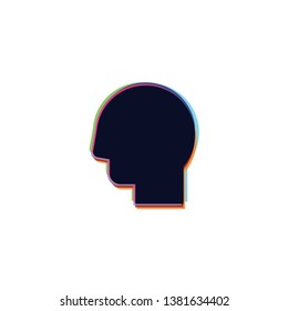 Head 3d Style App Icon Stock Vector (Royalty Free) 1381634402 ...