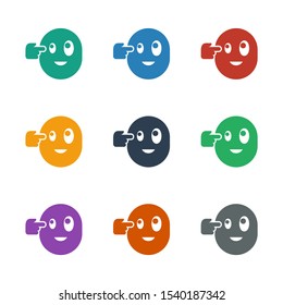 Head Bang Emot Icon White Background Stock Vector (Royalty Free ...