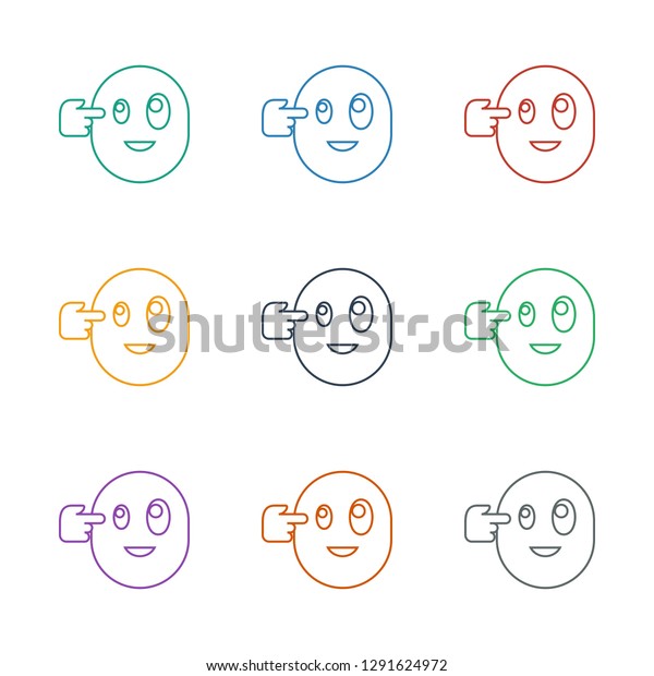 Head Bang Emot Icon White Background Stock Vector (Royalty Free ...