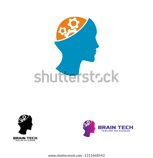Head Brain Logo Design Related Artificial Stock Vector (Royalty Free ...