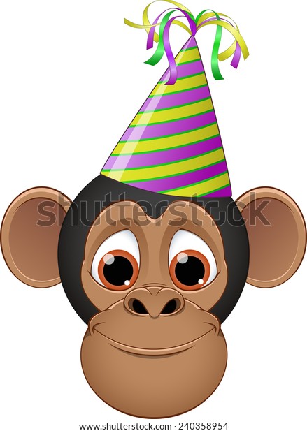 Head Chimpanzee Cap Stock Vector (Royalty Free) 240358954 | Shutterstock