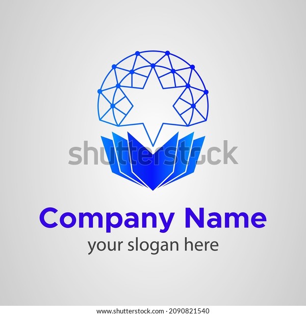 Head Conceptual Logo Connections Book Star Stock Vector (Royalty Free ...