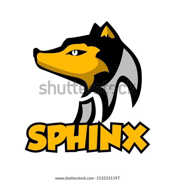 Head Dog Sphinx Illustration Logo Vector Stock Vector (Royalty Free ...
