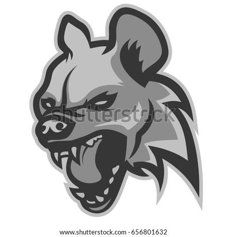 Head Evil Hyena Logo Stock Vector (Royalty Free) 656801632 - Shutterstock