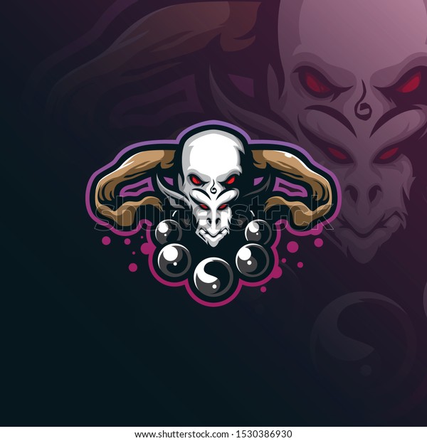 Head Gods Mascot Logo Design Vector: vector de stock (libre de regalías ...