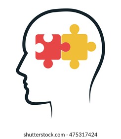 Head Human Profile Think Icon Vector Stock Vector (Royalty Free) 475317424