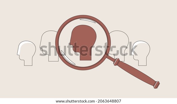 Head Hunter Icon Human Resources Finding Stock Vector (Royalty Free ...