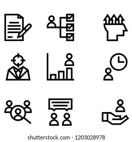 Head Hunting Icon Set Vector Stock Vector (Royalty Free) 1203028978 ...