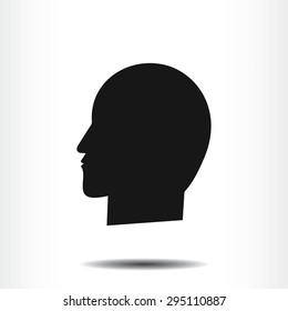 Head People Profile Icon Vector Illustration Stock Vector (Royalty Free ...