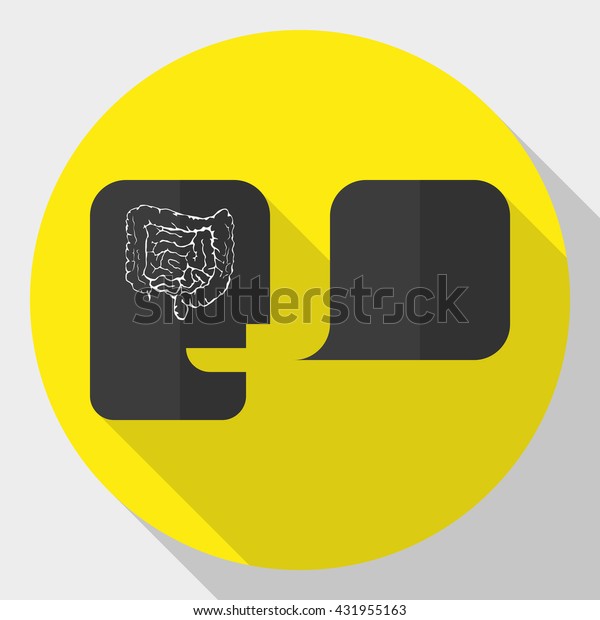 Head Icon Digestive System Logo Stock Vector (Royalty Free) 431955163 ...