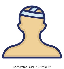 Head Injury Isolated Vector Icon That Stock Vector (Royalty Free ...