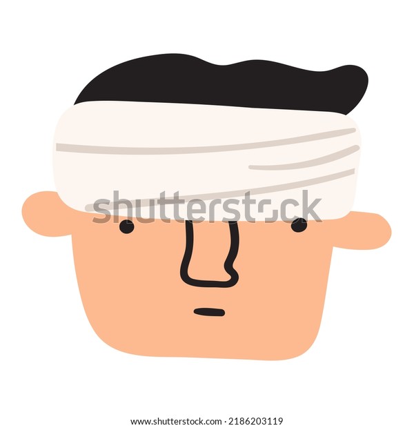 Head Injury Vector Hand Drawn Icon Stock Vector (Royalty Free ...