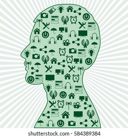 Head Main Vectors Icon Stock Vector (Royalty Free) 584389384 | Shutterstock