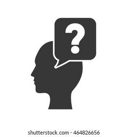 Head Man Question Mark Ask Symbol: เวกเตอร์สต็อก (ปลอดค่าลิขสิทธิ์ ...
