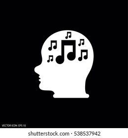 Head Musical Note Stock Vector (Royalty Free) 538537942 | Shutterstock