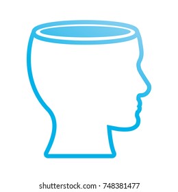 Head Pictogram Vector Illustration Stock Vector (Royalty Free ...