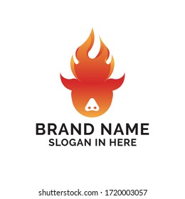 Head Pig Flames Logo Icon Vector Stock Vector (Royalty Free) 1720003057 ...