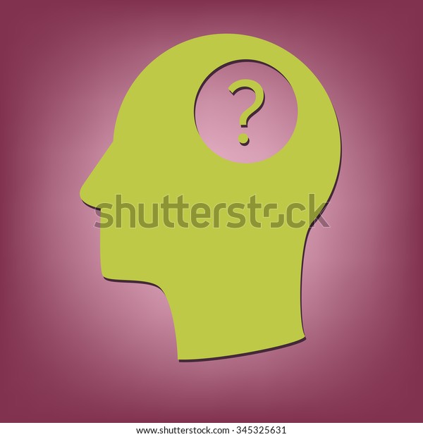 Head Question Mark Avatar Wonders Icon Stock Vector (Royalty Free ...