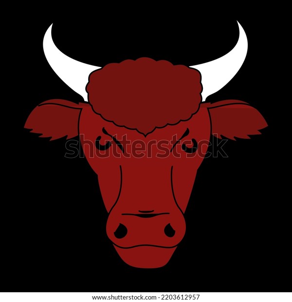 Head Red Bull Rage Anger Stock Vector (Royalty Free) 2203612957 ...
