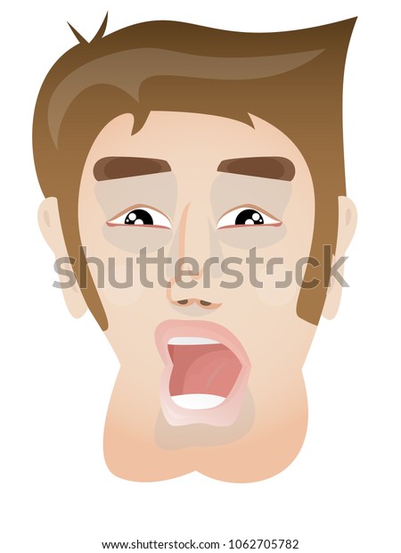 Head Screaming Man Made Clipart Cartoon Stock Vector (Royalty Free ...