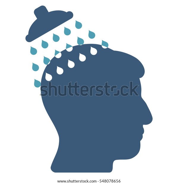 Head Shower Vector Pictogram Style Flat Stock Vector (Royalty Free ...