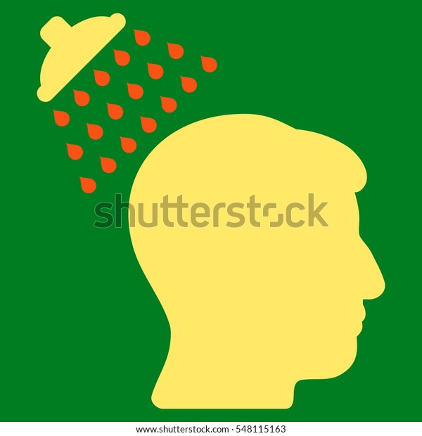 Head Shower Vector Pictogram Style Flat Stock Vector (Royalty Free ...