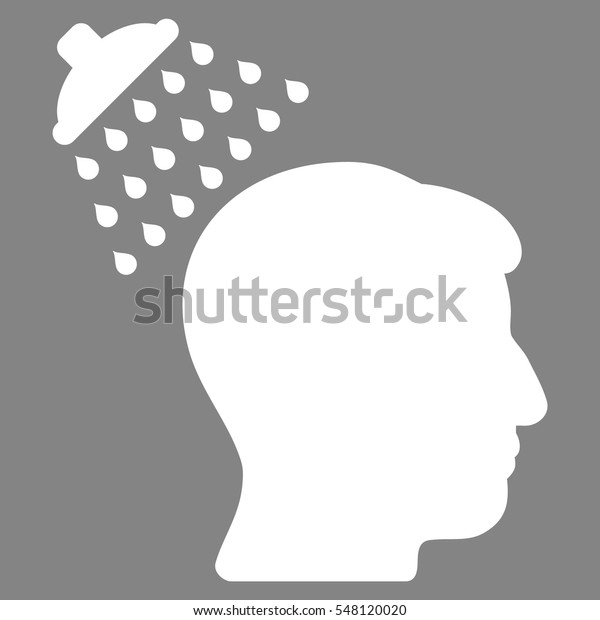 Head Shower Vector Pictogram Style Flat Stock Vector (Royalty Free ...