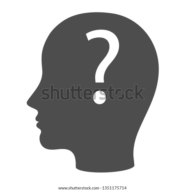 Head Silhouette Question Mark Symbol Stock Vector (Royalty Free ...