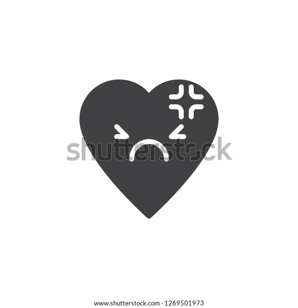 Headache Face Emoticon Vector Icon Filled Stock Vector (Royalty Free ...