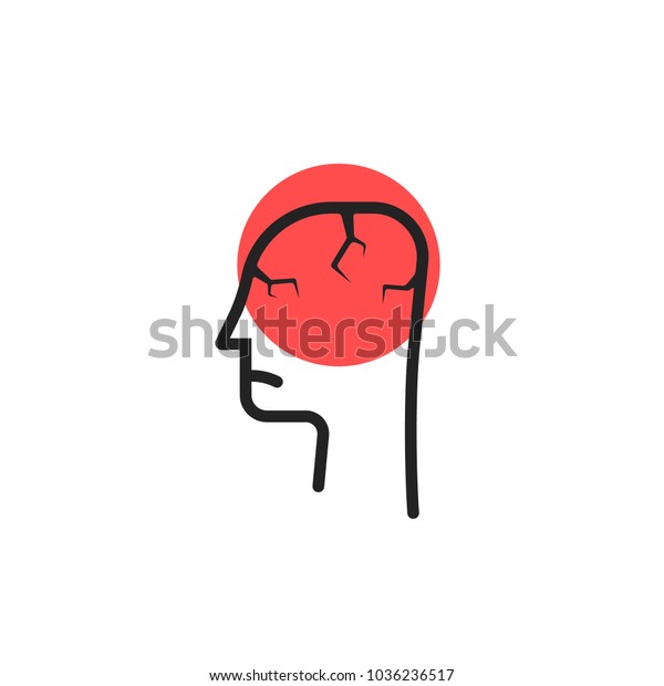 Headache Logo Isolated On White Concept Stock Vector (Royalty Free ...