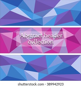 Header Beautiful Blue Color Stock Vector (Royalty Free) 389942923 ...