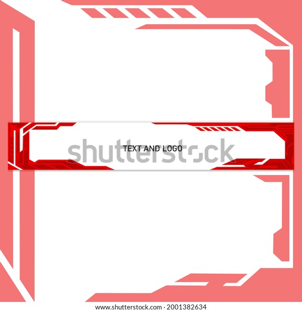Header Template Modern Red Modern Channel Stock Vector (Royalty Free ...