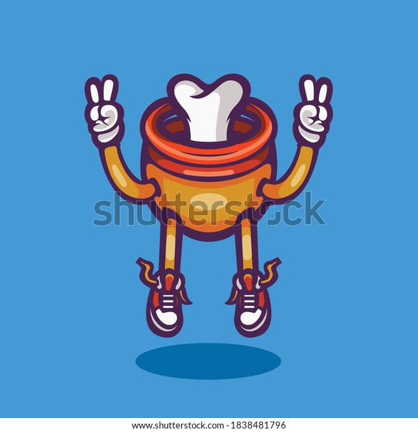 Headless Cool Mascot Illustration Vector Stock Vector (Royalty Free ...