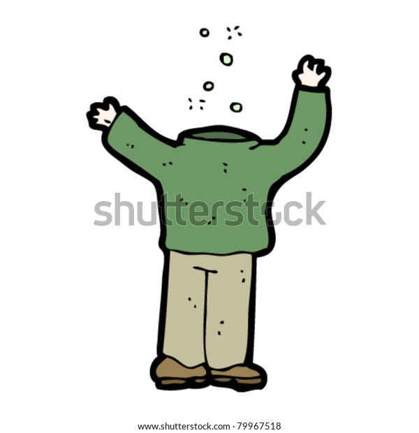 Headless Man Cartoon Stock Vector (Royalty Free) 79967518 | Shutterstock