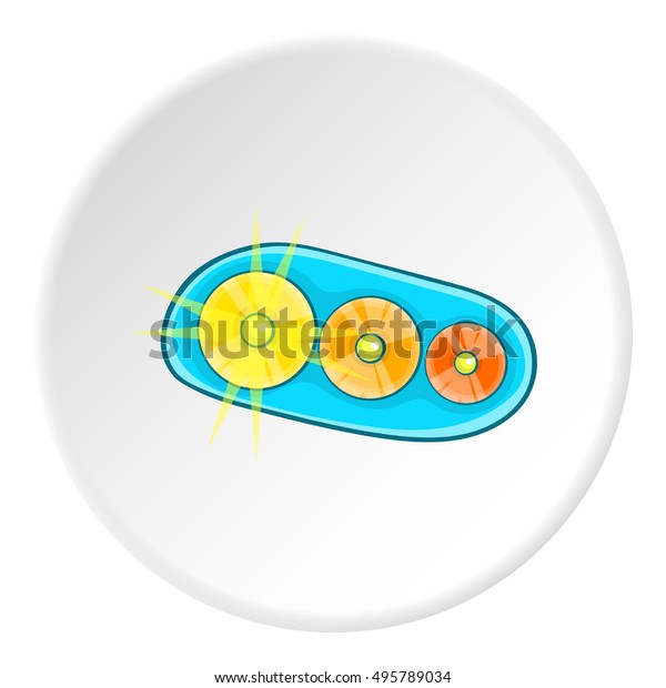 Headlight Car Icon Cartoon Illustration Headlight Stock Vector (Royalty ...