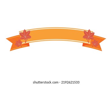 Headline Title Illustration Featuring Cute Autumn Stock Vector (Royalty ...